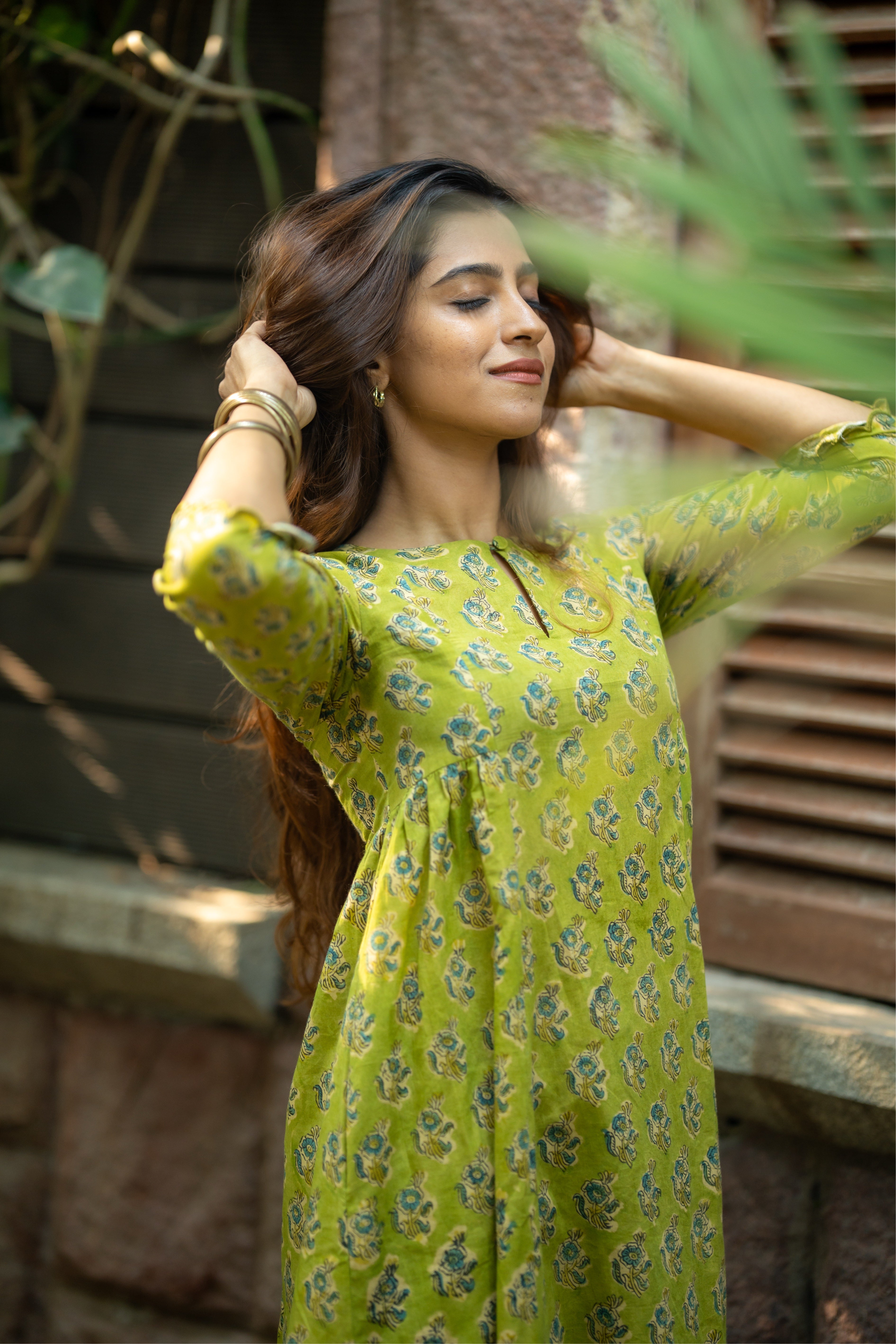 Kshana Hara Sanganeri Kalidaar Set – Entwine
